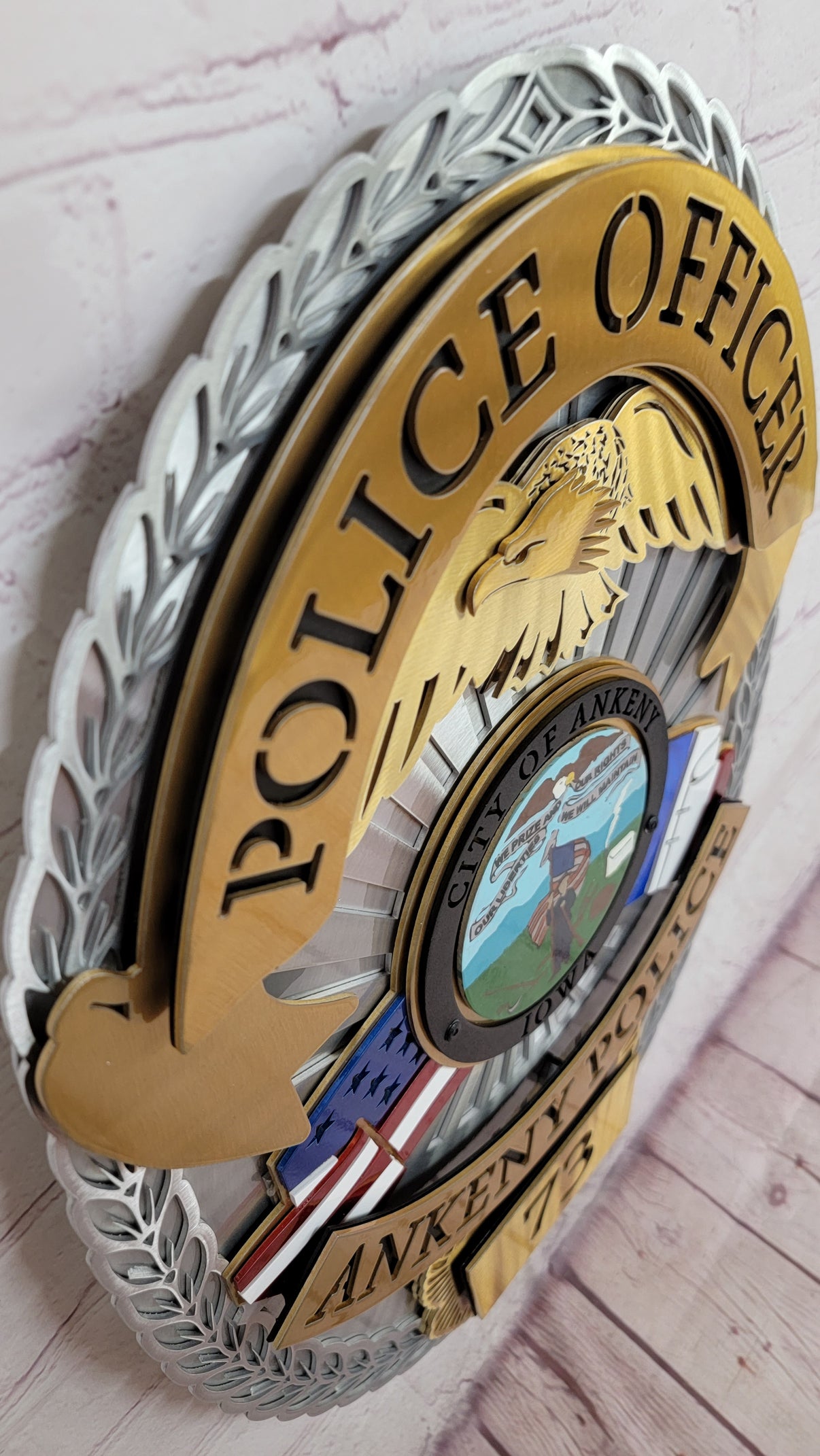 Ankeny Police Badge – Premier Metal Art