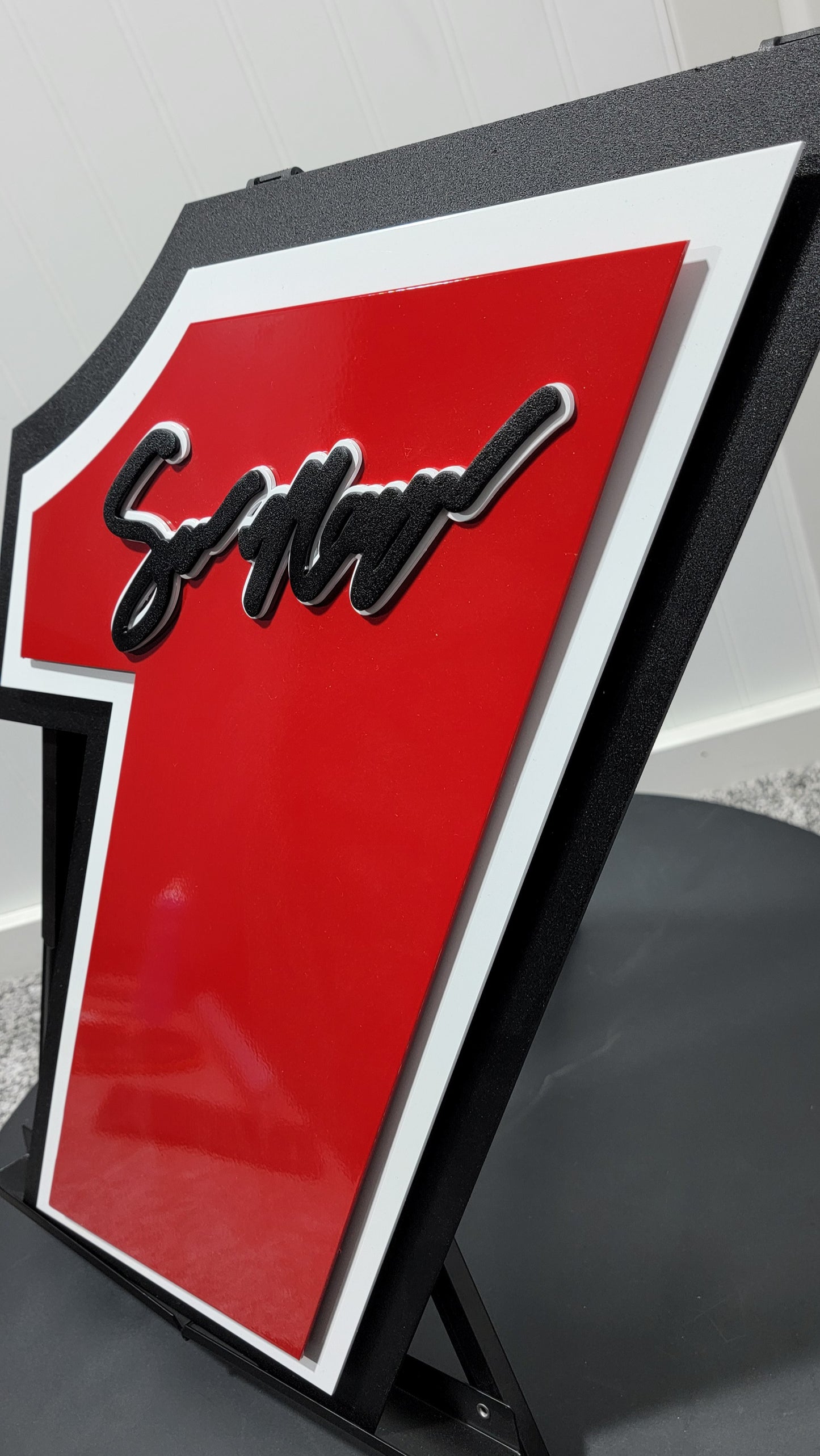 Sam Mayer #1 3D Signature Wholesale – Premier Metal Art