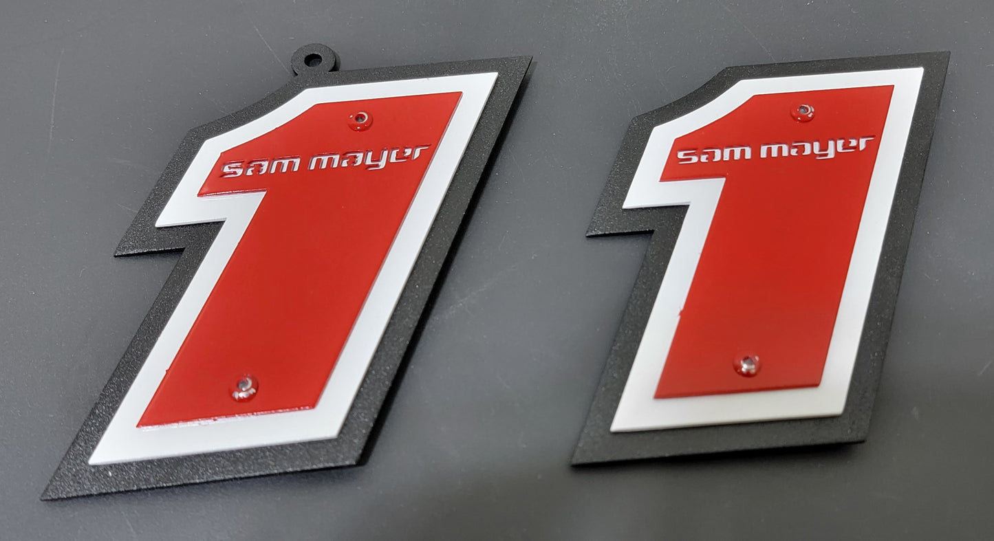 Sam Mayer #1 Magnet/Ornament – Premier Metal Art