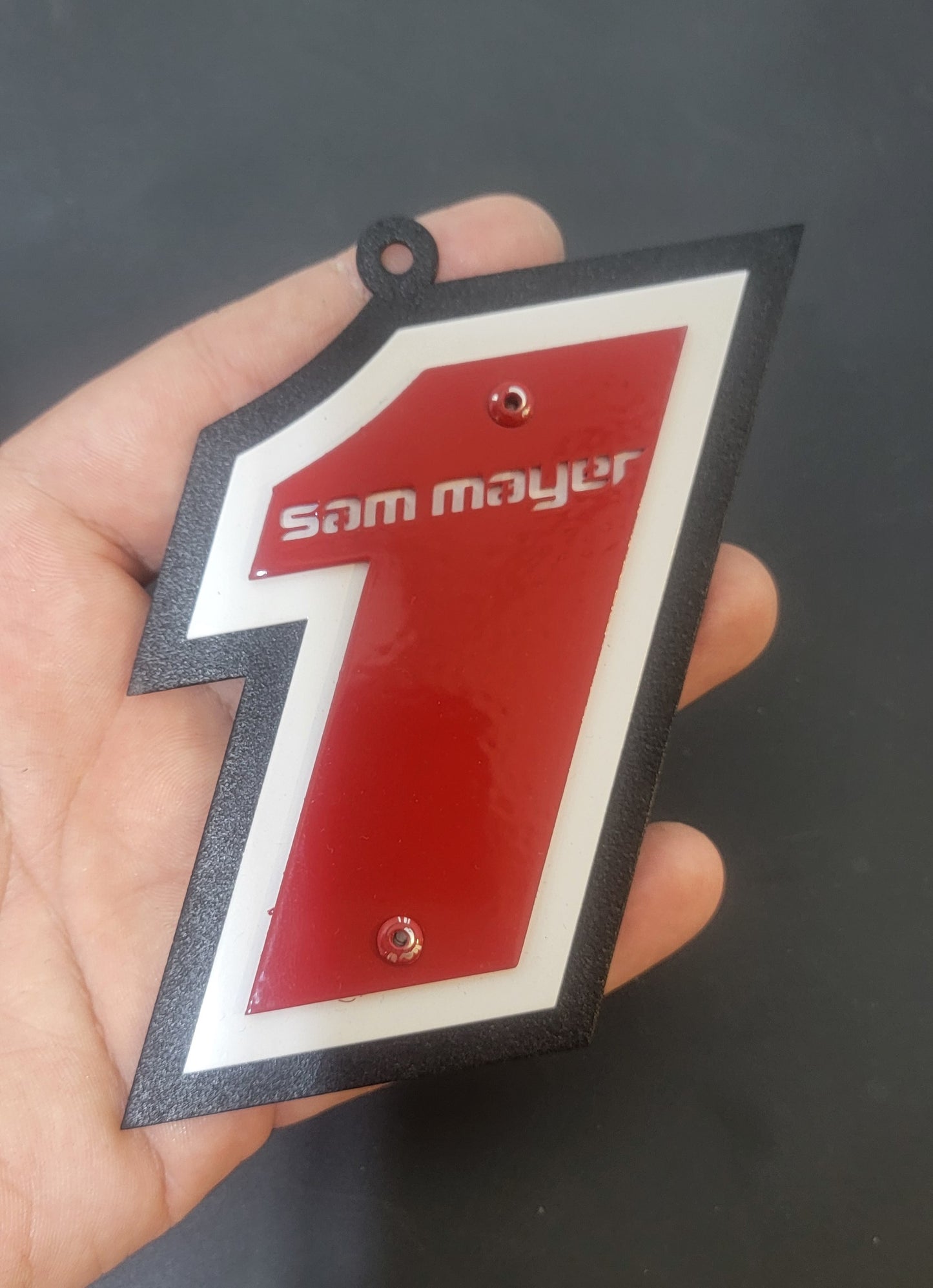 Sam Mayer #1 Magnet/Ornament – Premier Metal Art