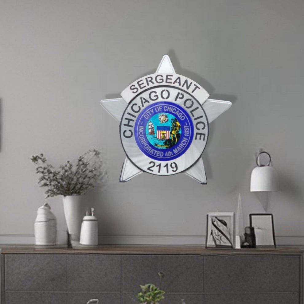 Chicago Police Star Badge – Premier Metal Art