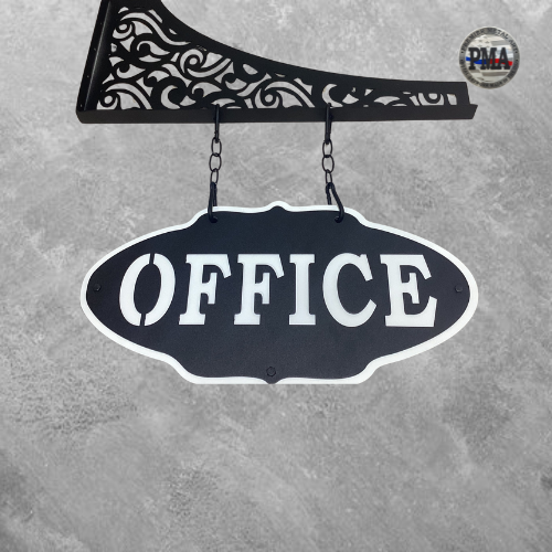 Hanging Office Sign – Premier Metal Art